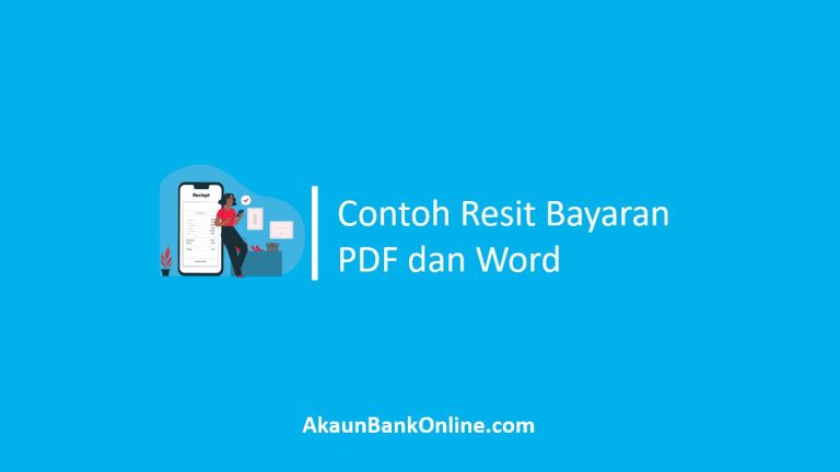 Contoh Resit Bayaran PDF Word Boleh Edit Percuma